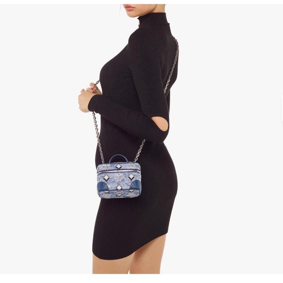 MCM | Bags | Mcm Mini Bag Vintage Monogram Jacquard Rockstar Vanity ...